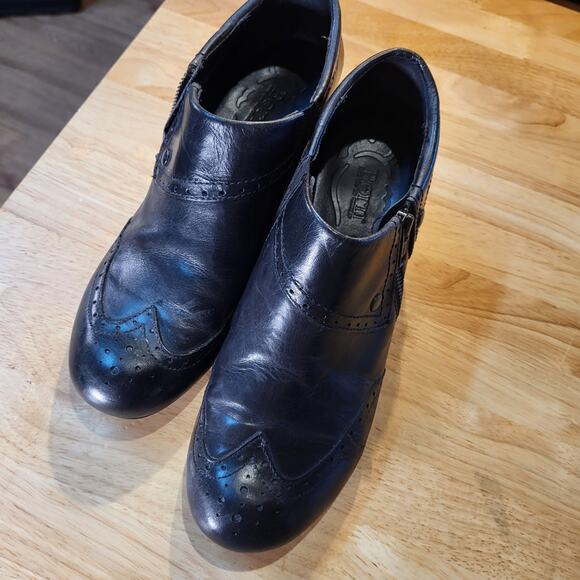 Born | Shoes | Born Witchy Ankle Booties Leather Black Rubber Sole ...